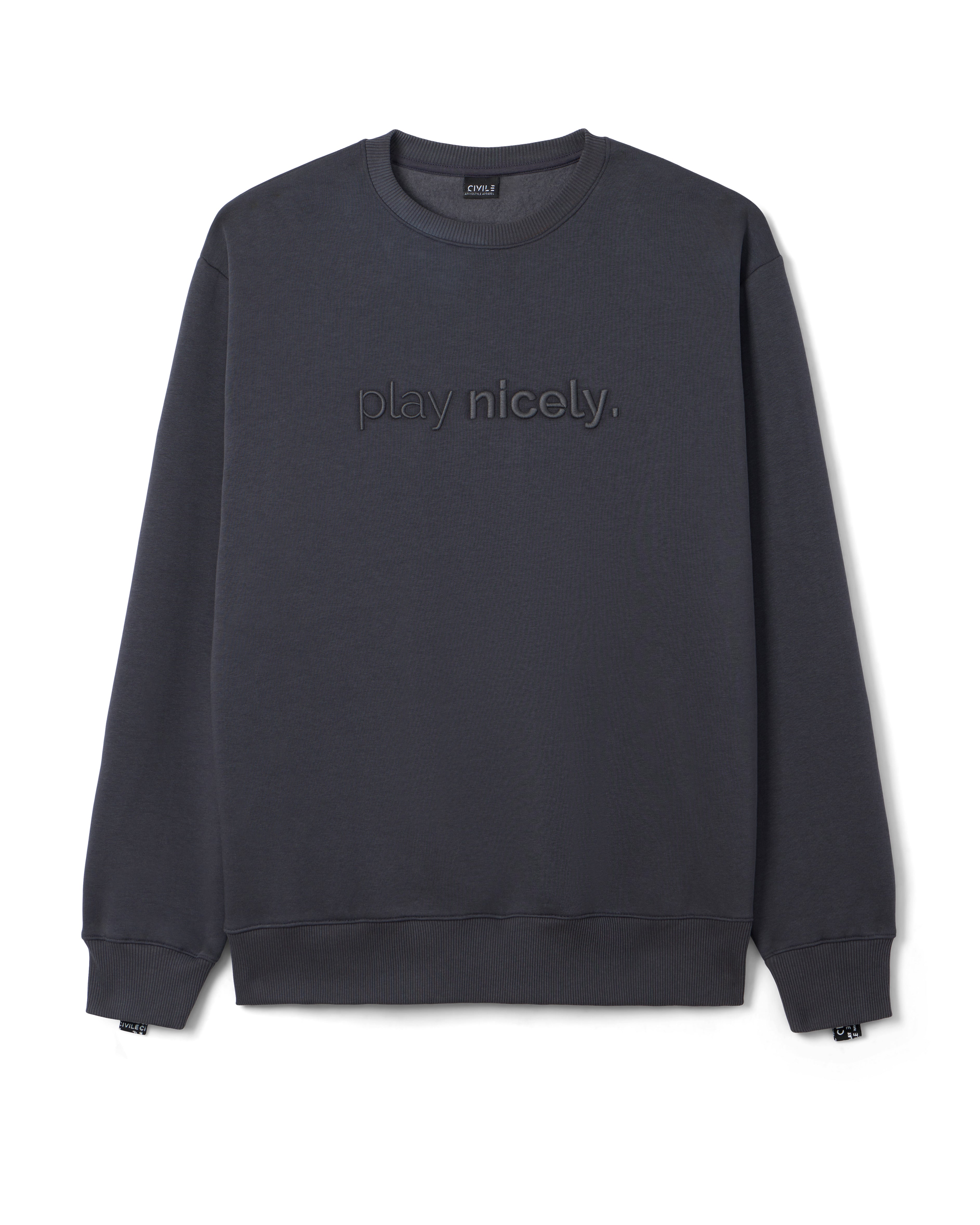 Civile Play Nicely Unisex Crew Sweatshirt | Centerline Athletics